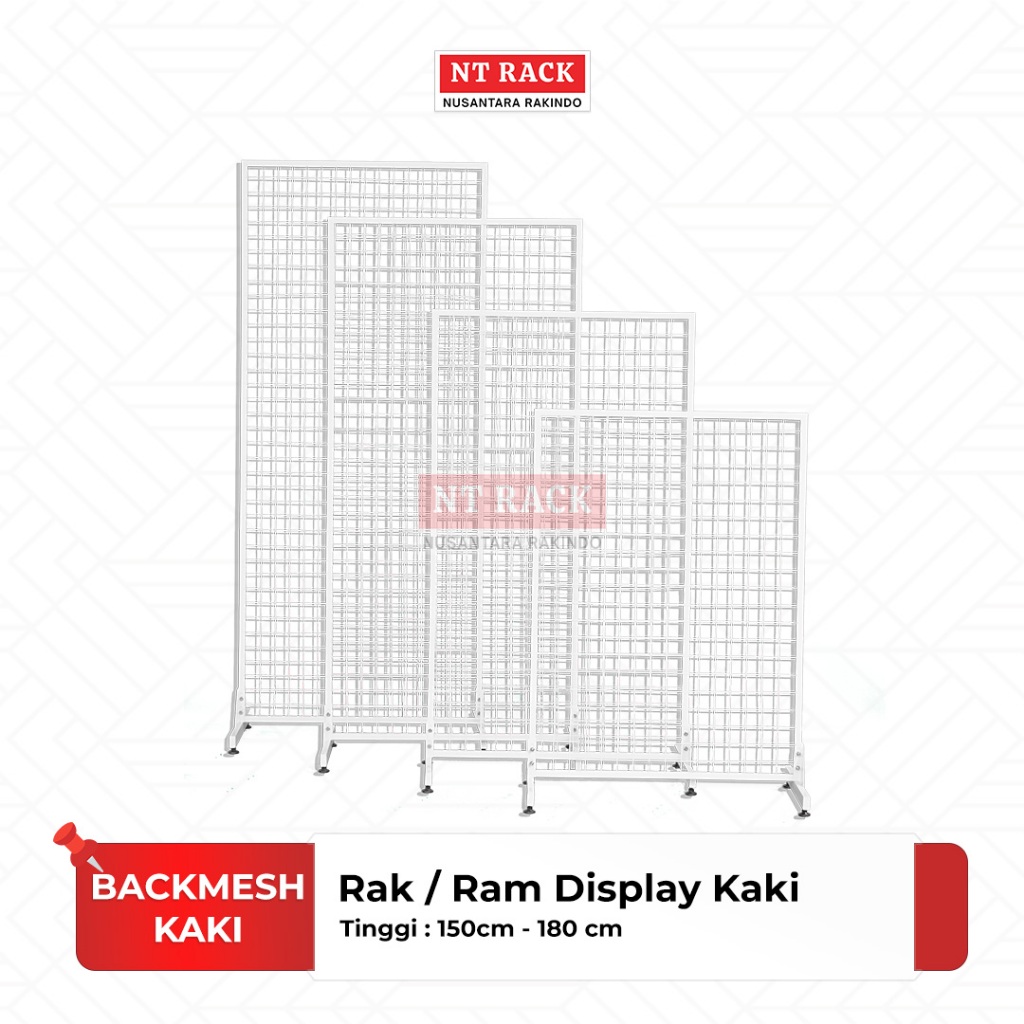 Jual Nusantara Rakindo Rak Mundo Standing Ram Backmesh - Rak Display ...