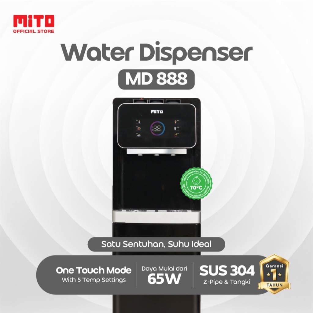 Jual MITO MD888 DIGITAL DISPENSER | Big Touch Screen | One Touch Mode ...