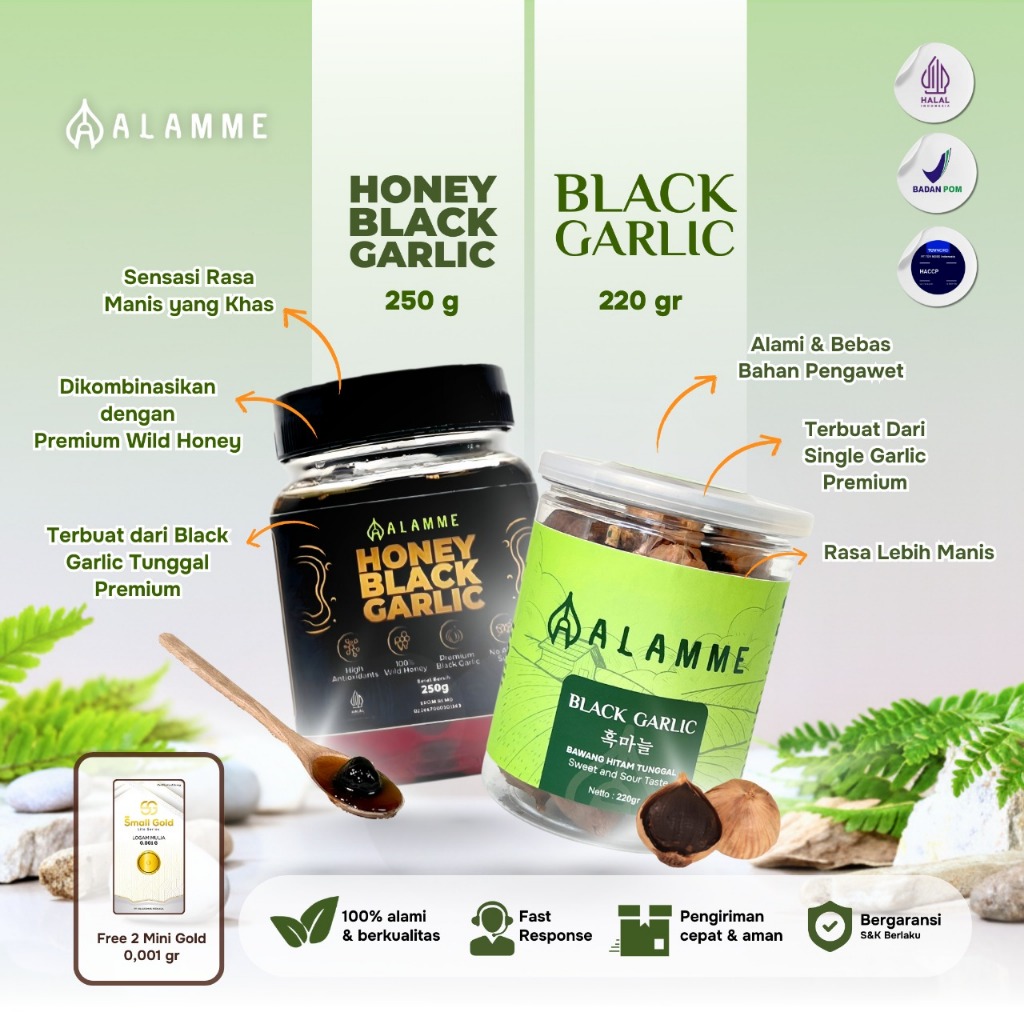 Jual Alamme Paket Best Seller Bawang Hitam Tunggal Madu Bawang Hitam ...