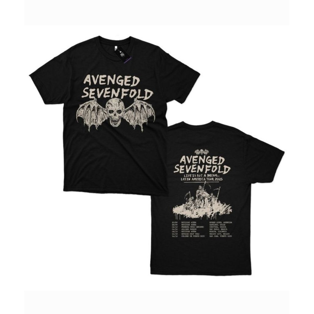 Jual KAOS BAND AVENGED SEVENFOLD LIBAD TOUR 2023/2024/2025 | Shopee ...