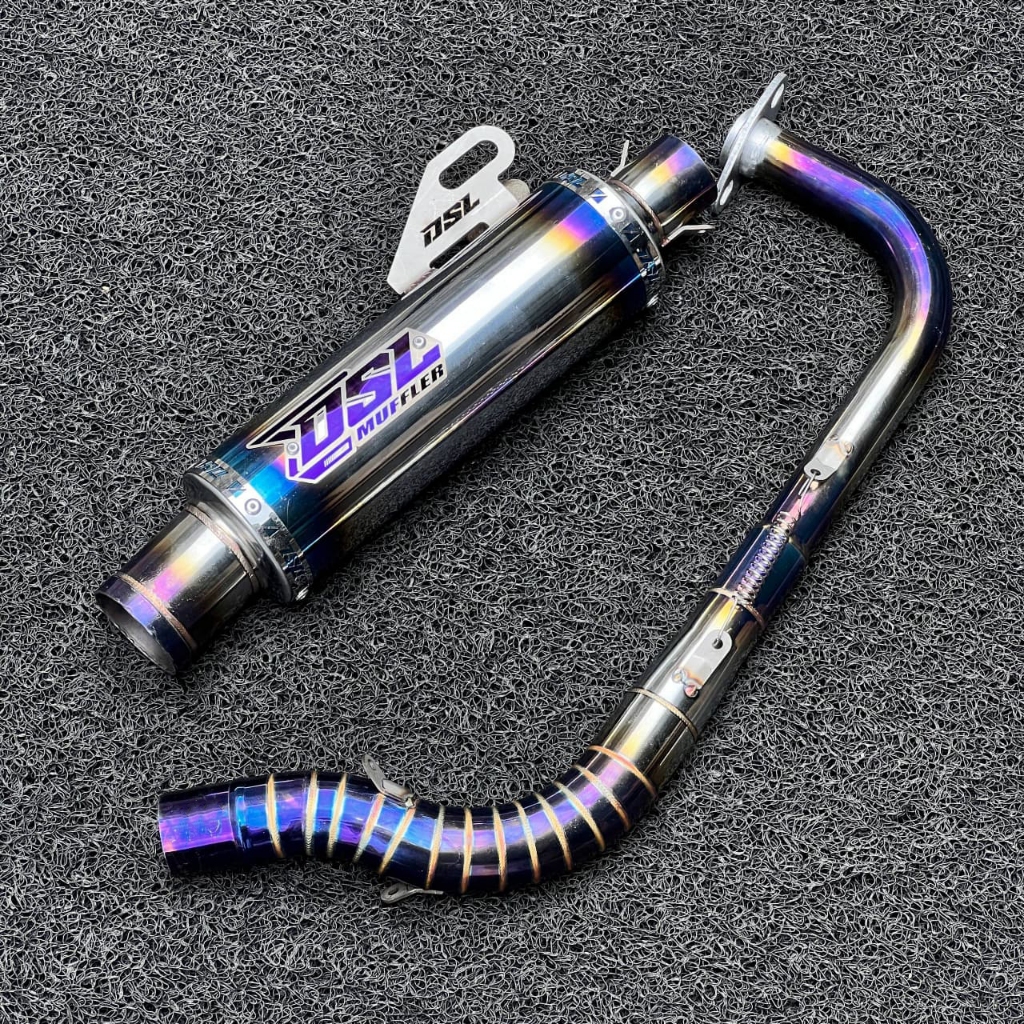Jual DSL Muffler - Knalpot Garaga Style Full Blue Original DSL Muffler ...