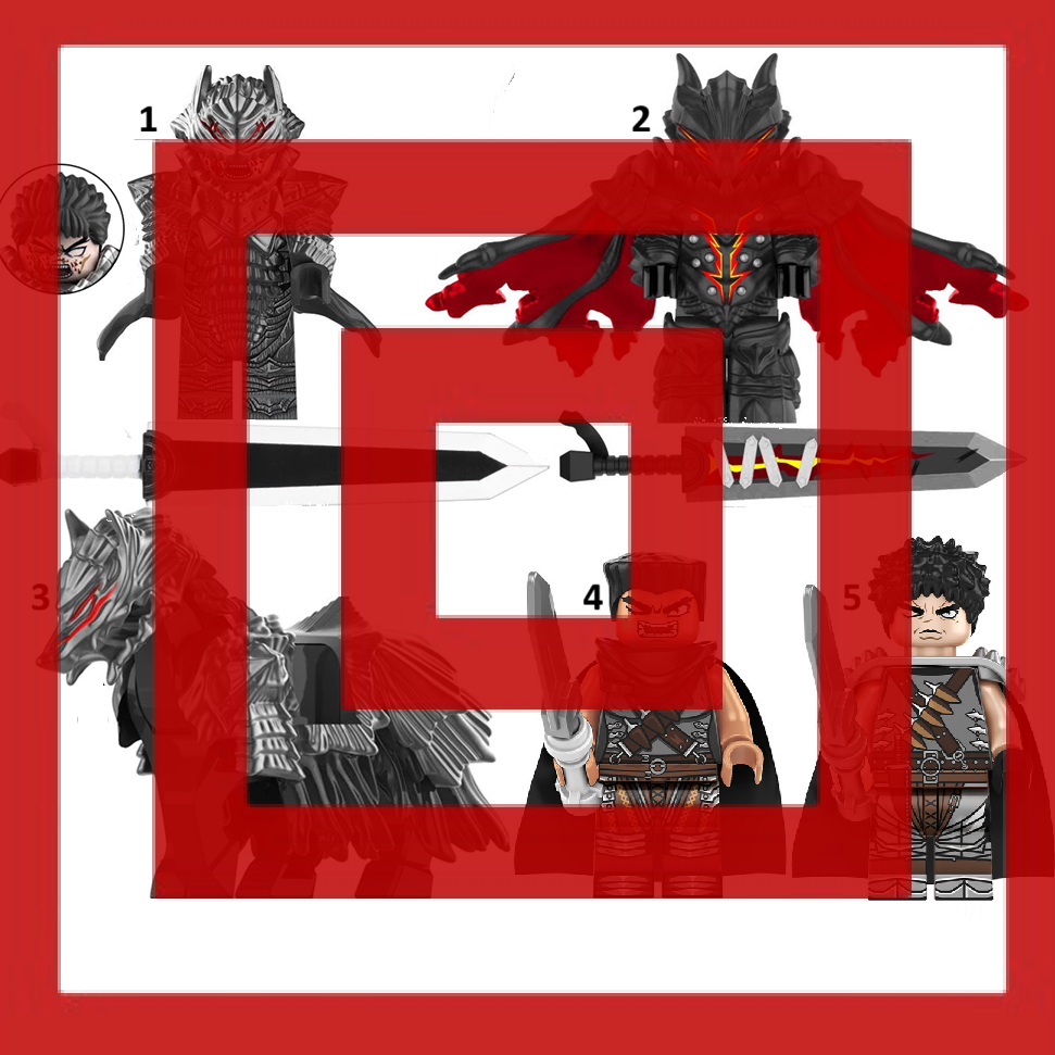 Jual Guts The Black Swordsman Berserk Anime Action Figure Mini | Shopee ...
