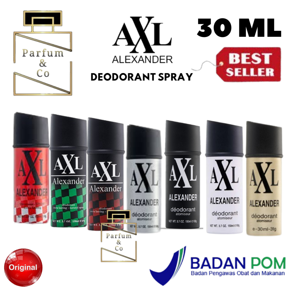 Jual AXL Parfum Deodorant Spray 30 ml Original | Shopee Indonesia