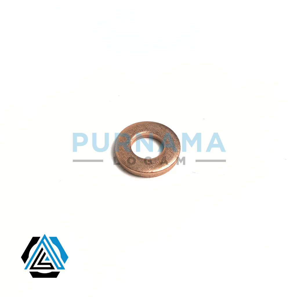 Jual Ring Flat Tembaga M8 (baut 12) tebal 2,5mm M-8 cooper/ Ring Head ...