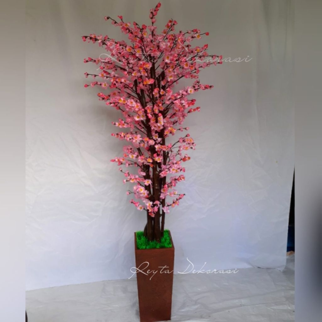 Jual Bunga plastik tinggi 170cm pohon sakura bunga Hias imlek ...