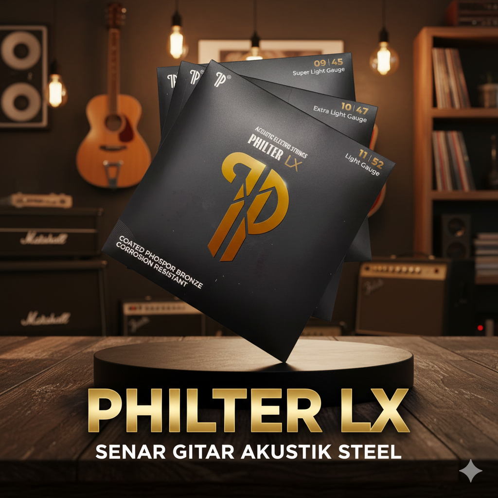 Jual SENAR GITAR AKUSTIK PHILTER LX ORIGINAL | Shopee Indonesia