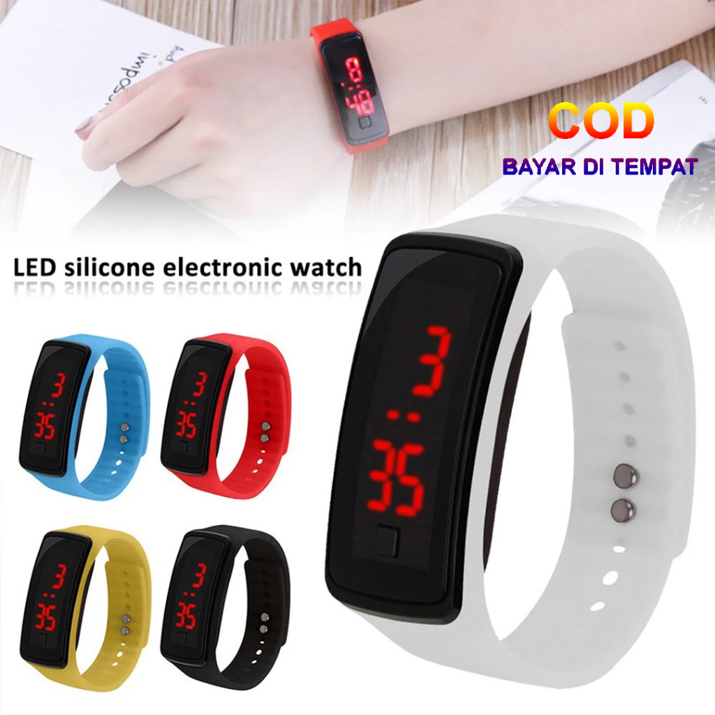 Jual COD Jam Tangan Led Sport Digital Watch Fashion Pria Wanita Couple ...