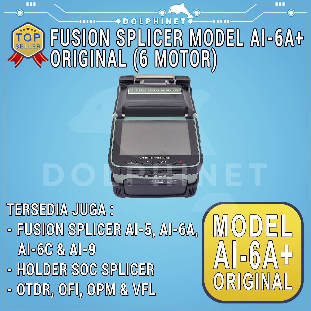 Jual Fusion Splicer Signal Fire AI6A+ Fiber Optic 6 Motors / AI-6A ...