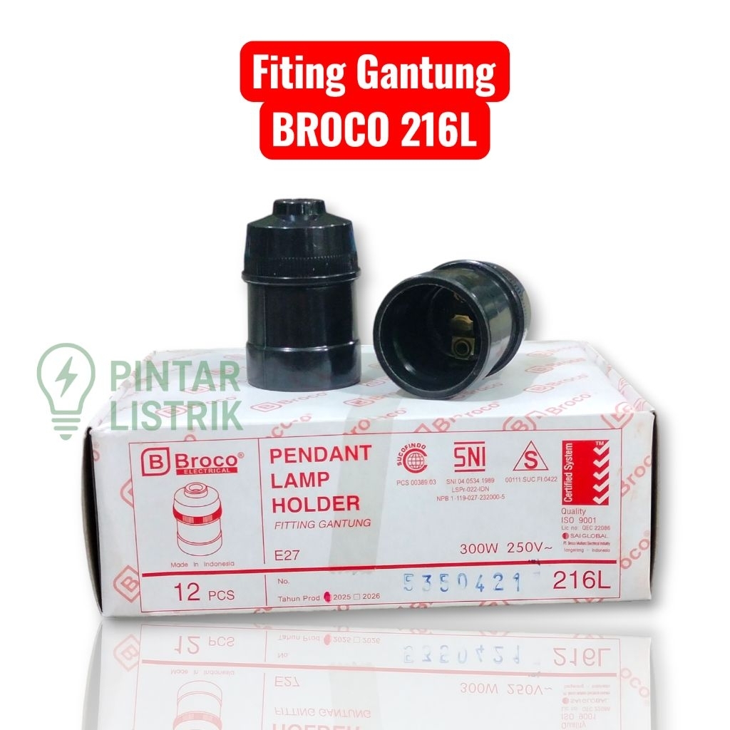 Jual BROCO Fiting Gantung Lampu Hitam 216L | Shopee Indonesia