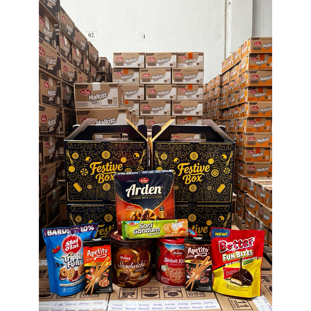 Jual (LIMITED EDITION) Hampers Natal & Lebaran Festive Box Mayora ...