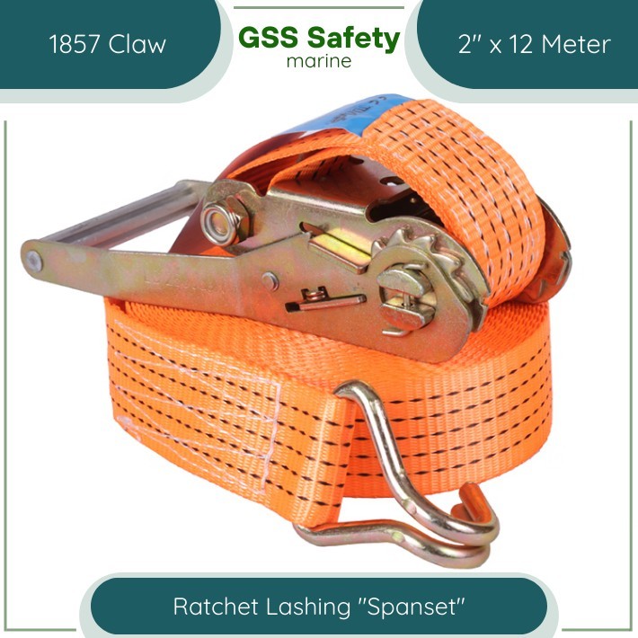 Jual Ratchet Lashing "Spanset" 2" x 12 Meter (1857 Claw) | Shopee Indonesia