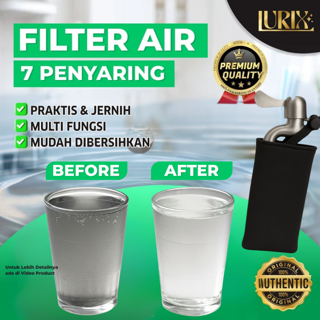 Jual [BELI 2 FREE 1] LURIX Filter Air Kran Kumplit Kapas Pasir Dan ...