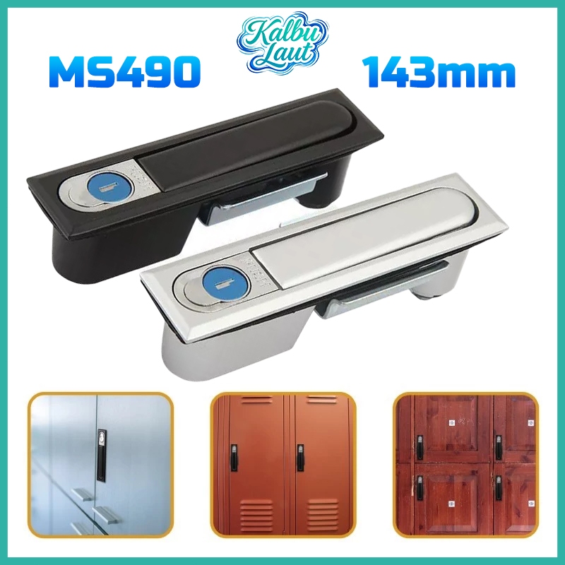 Jual Handle Dengan Kunci MS 490 143mm Nylon Kuat Untuk Pintu Panel ...