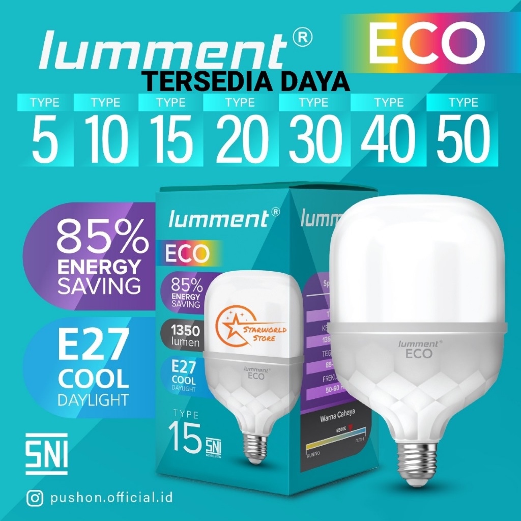 Jual Bohlam LED Lumment Eco Capsule SNI Lampu Kualitas Ekonomis Murah ...