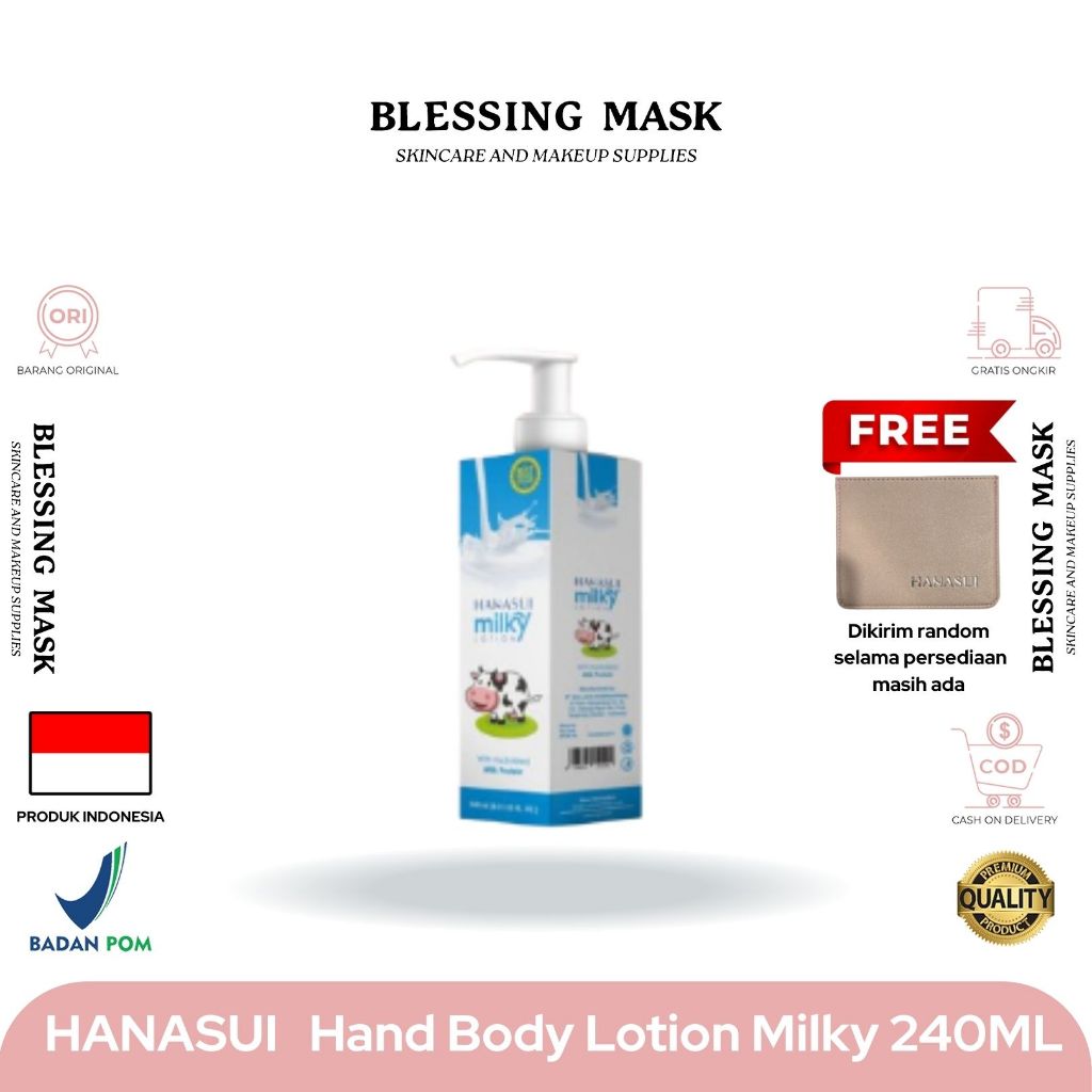 Jual Hanasui Hand Body Lotion Milky | Kulit Lebih Putih | Halus ...