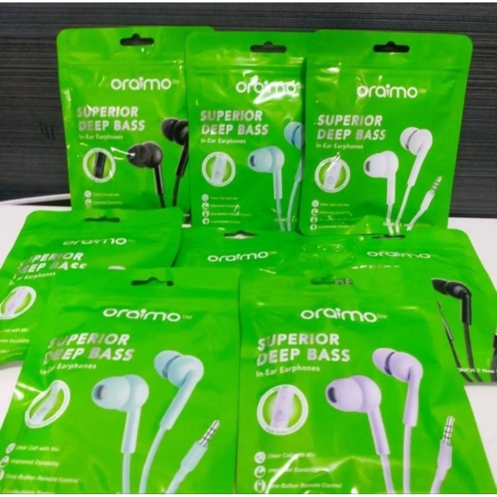 Jual ORAIMO OEP-E11//OEP-320S Earphone Deeper Bass In-Ear | Shopee ...