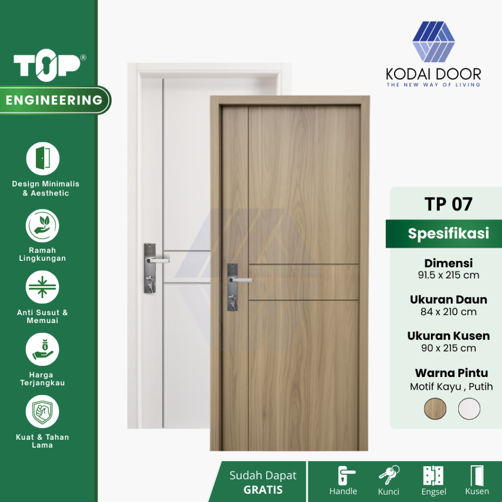 Jual NEW TP SERIES - TOP ENGINEERING DOOR / TP 07 / PINTU KAMAR TIDUR ...