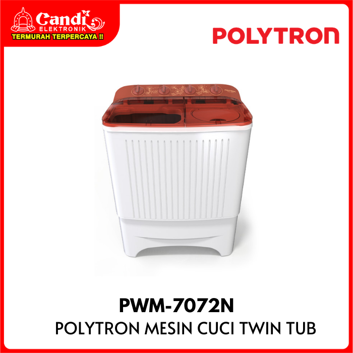 Jual POLYTRON MESIN CUCI 2 TABUNG PWM-7072N / PWM 7072 N / PWM7072 7KG ...