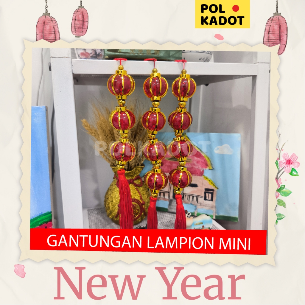 Jual Lampion Mini Dekorasi CNY Hiasan Pohon Imlek | Shopee Indonesia