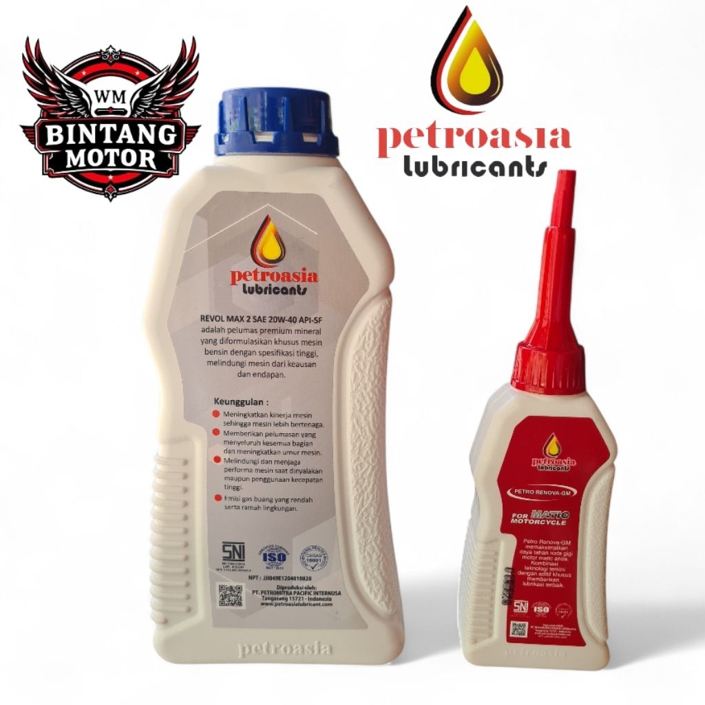 Jual OLI OIL PETROASIA REVOL MAX2 O8 ML MATIC PLUS OIL GEAR 120 ML ...