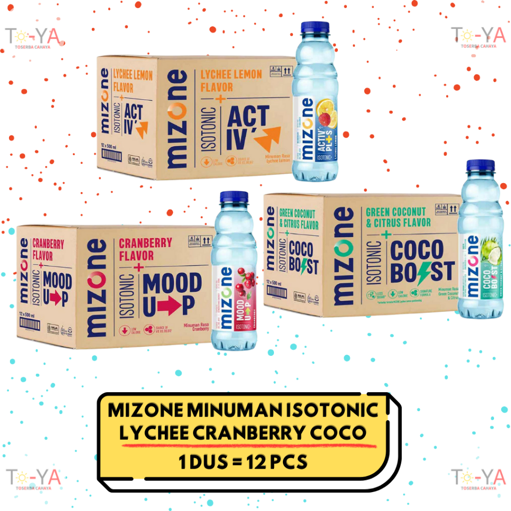 Jual MIZONE Minuman Isotonic Lychee Lemon Cranberry Coco Boost Flavor ...