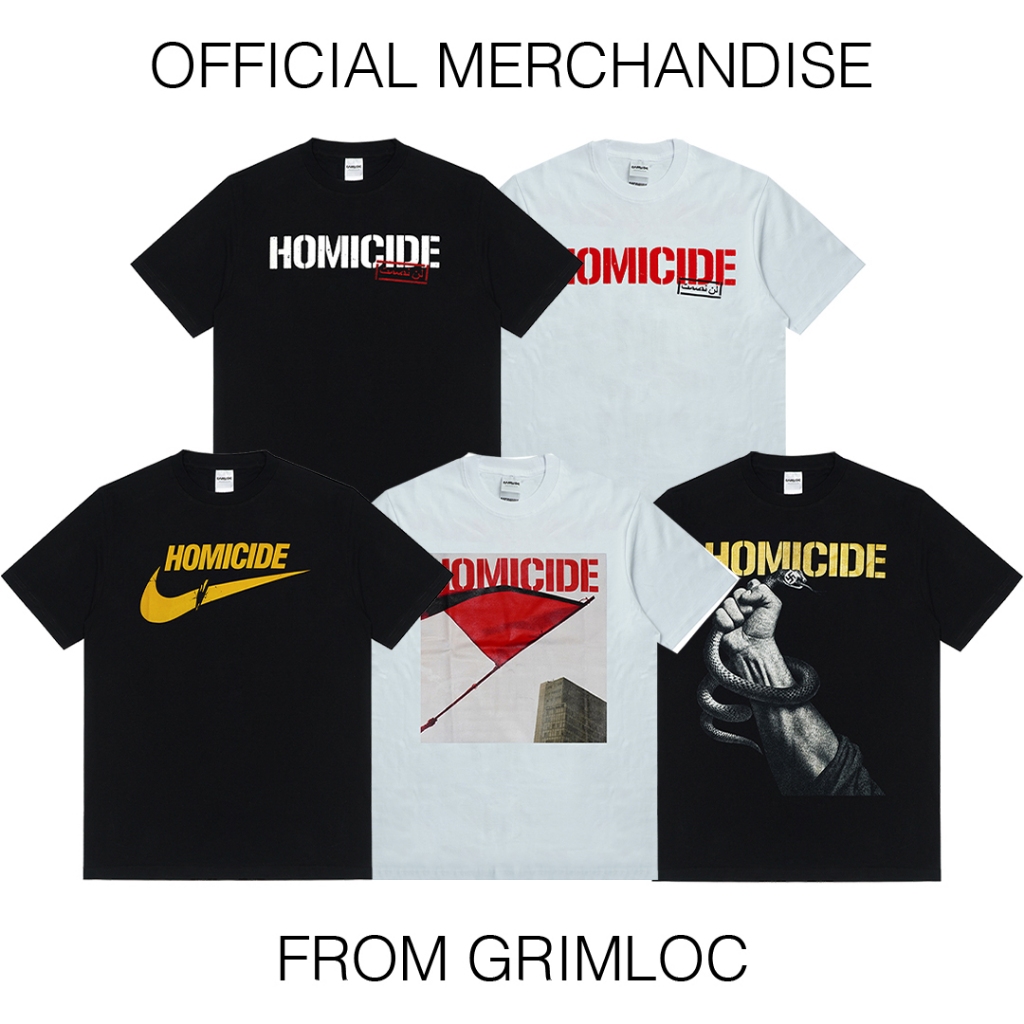 Jual T-Shirt Band Official Homicide - Swoosh, Illsurrekshun, Eyestab ...