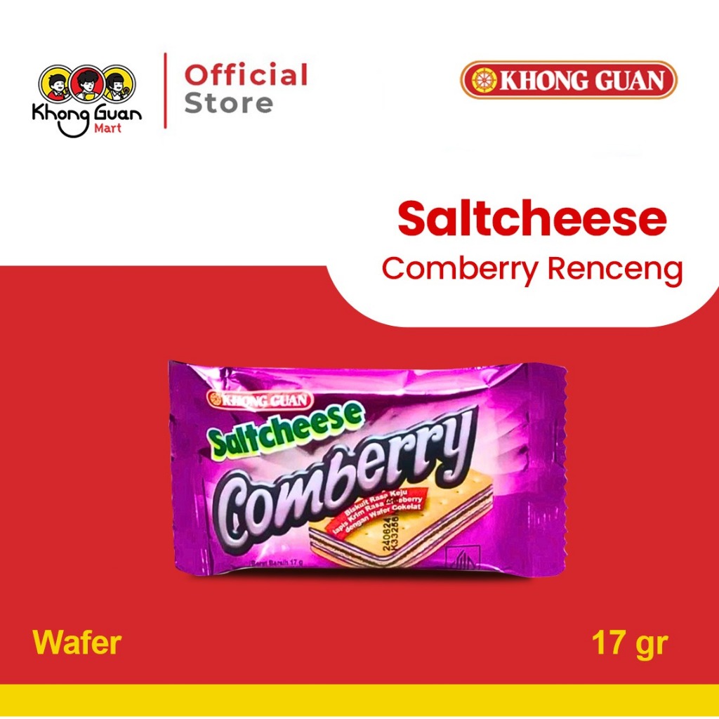 Jual KHONG GUAN Saltcheese Comberry Renceng 17Gr X 10 | Shopee Indonesia