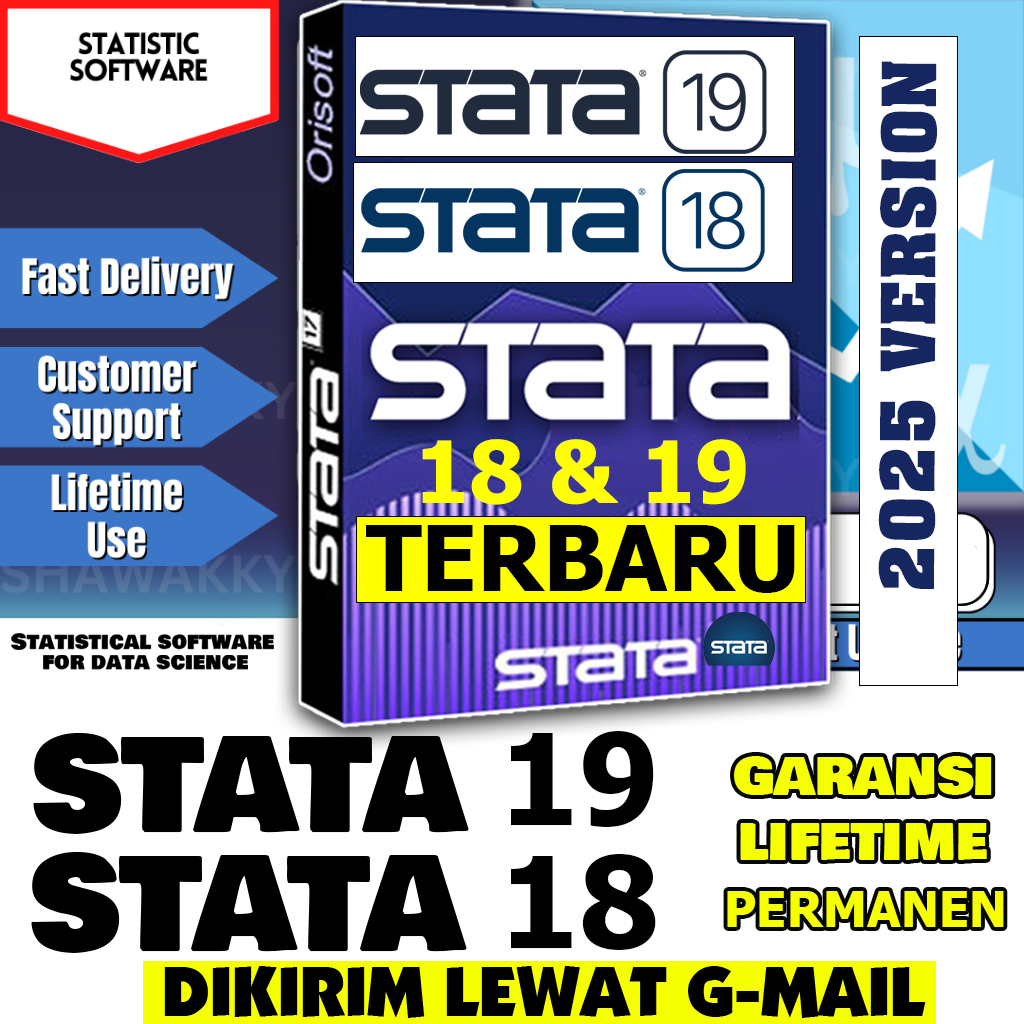 Jual STATA 19 / STATA 18 / STATA 17 / STATA 16 / STATA 15 / STATA 14 Full Version Terbaru ...