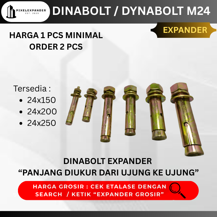 Jual Dinabolt Dynabolt M24 24x150 s/d 24x250 Expander | Shopee Indonesia