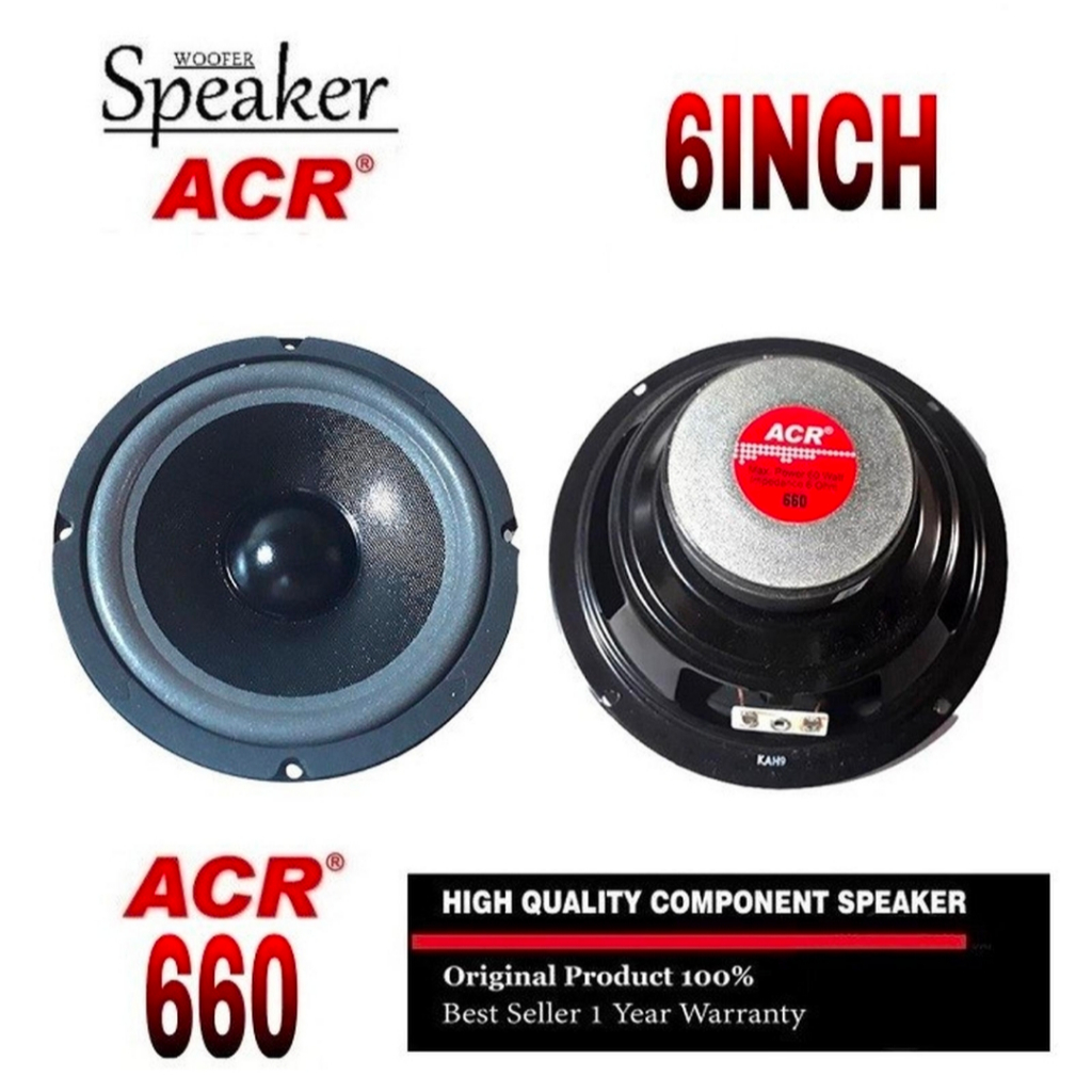 Jual Speaker ACR 6 Inch ACR 660 Woofer | Shopee Indonesia