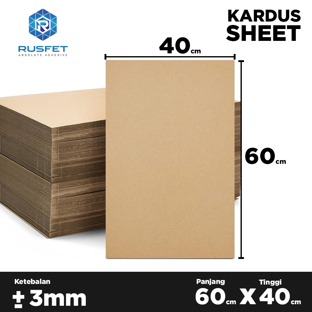 Jual Kardus Sheet Lembaran / Kardus Polos Rusfet Tebal Berkualitas ...