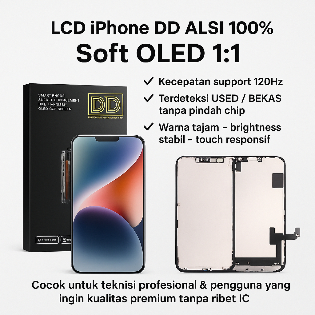 Jual LCD DD OLED IPHONE |Diagnostic DD NOTIFIKASI BEKAS TANPA PINDAH ...