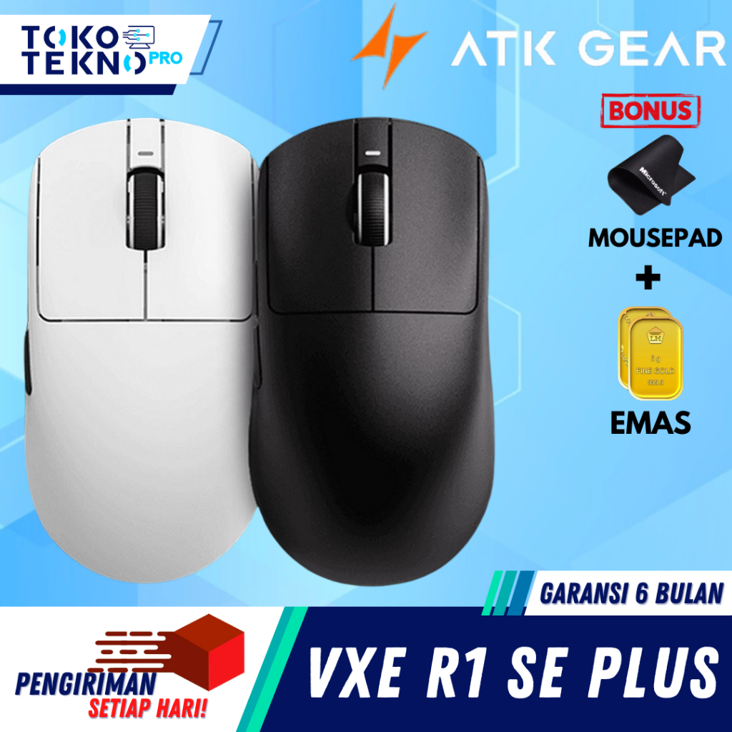 Jual ATK VXE R1 SE+ / SE Plus Wireless Light Weight Gaming Mouse PAW ...