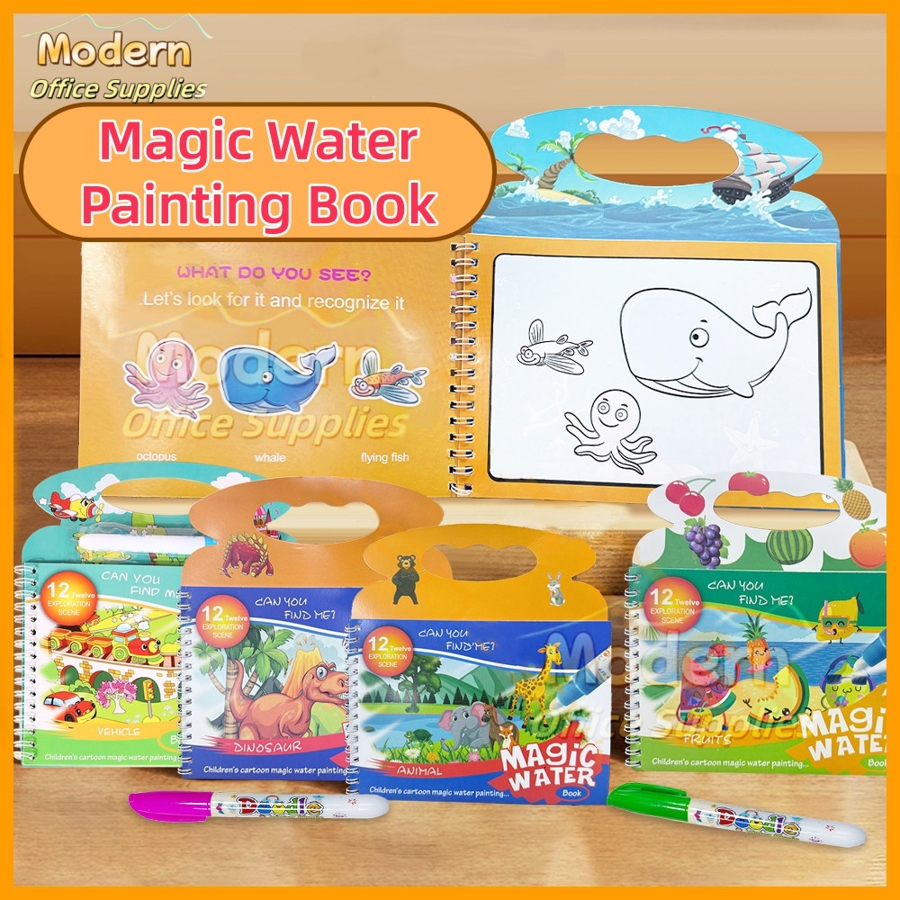 Jual Magic Water Book Buku Ajaib Belajar Mewarnai Edukasi Anak Buku ...