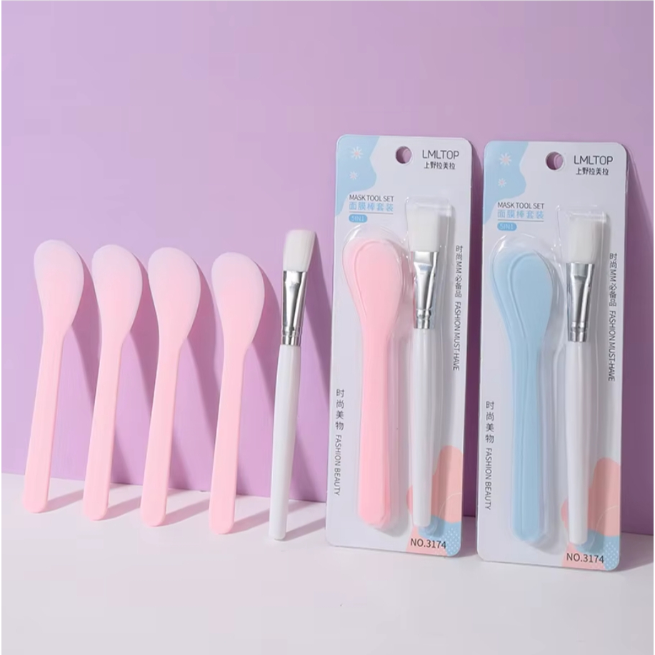 Jual Set Spatula + Kuas Masker ( Facial Mask Stick ) | Shopee Indonesia