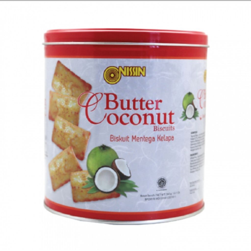 Jual Nissin Butter Coconut Kaleng 345gr | Shopee Indonesia