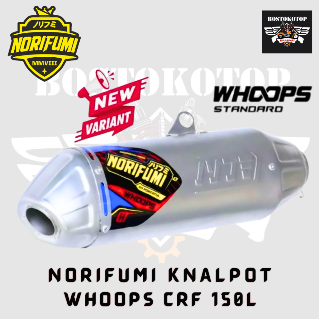 Jual Norifumi Knalpot Racing Trail Trabass New Variant WHOOPS Tipe ...