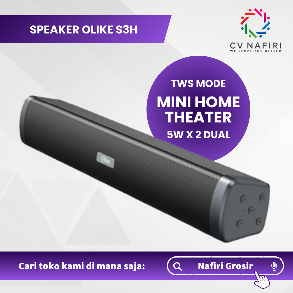 Jual SPEAKER OLIKE S3H WIRELESS MINI HOME THEATER STEREO BLUETOOTH USB ...