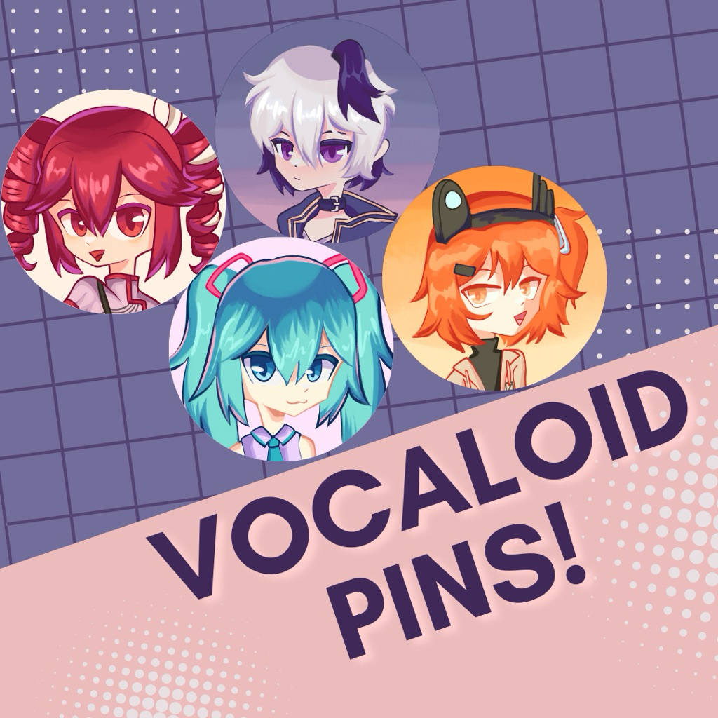 Jual Fanmerch button pin vocaloid synthv utau (hatsune miku, kasane ...