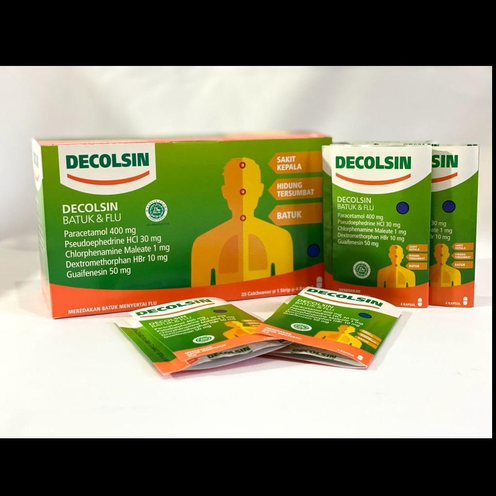 Jual Decolsin Tablet Mengandung Paracetamol Mengatasi Batuk Dan Pilek ...