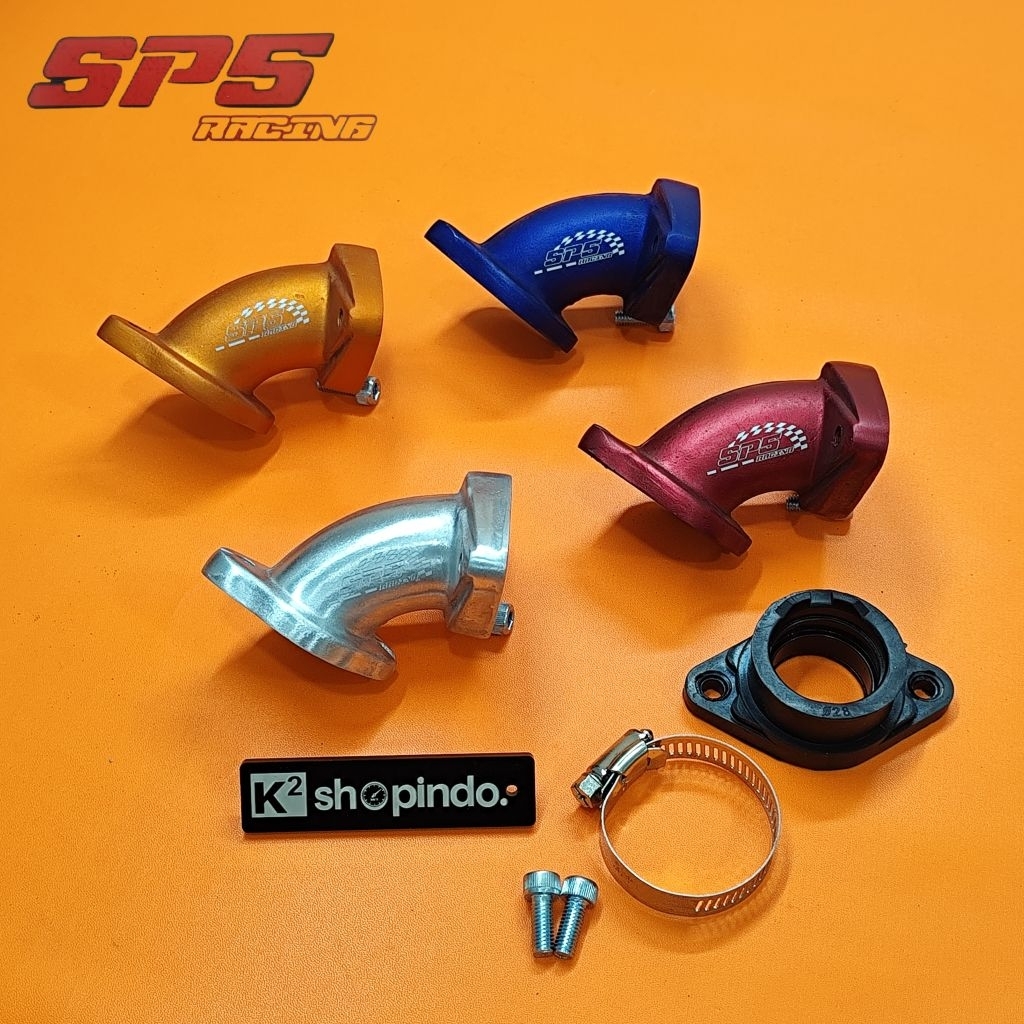 Jual Intake Intek Manifold SP5 Pendek Miring Bebek Sleep Engine Jupiter ...