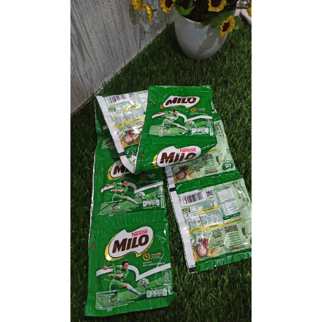 Jual MILO ACTIV GO Sachet| 1 Renceng (10 pcs x 22 gram) | Shopee Indonesia