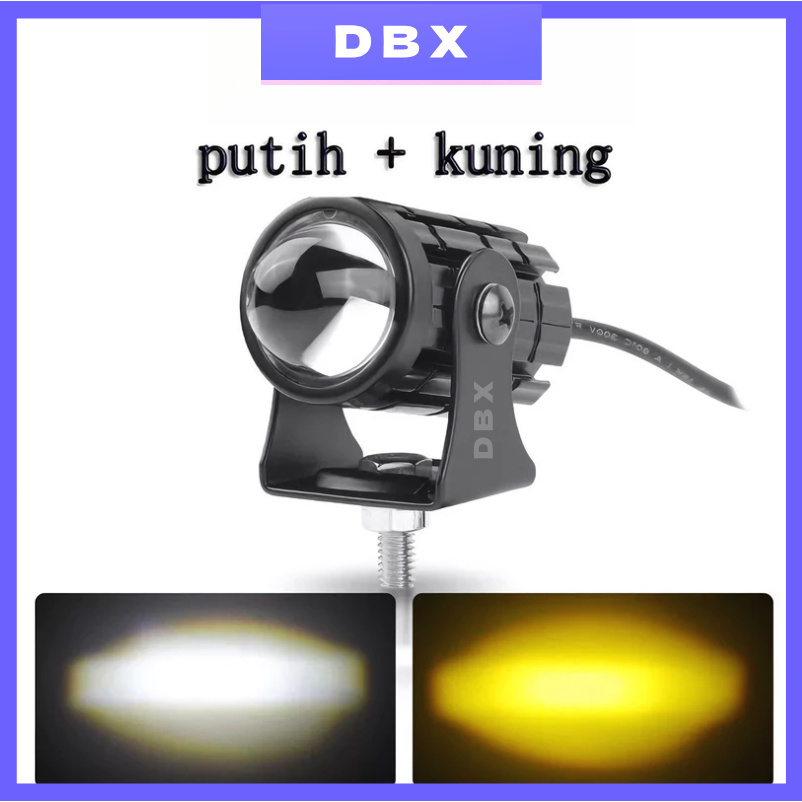Jual Lampu Tembak Mini d2 Laser High Low 12 Volt LED 2 Warna | Shopee ...