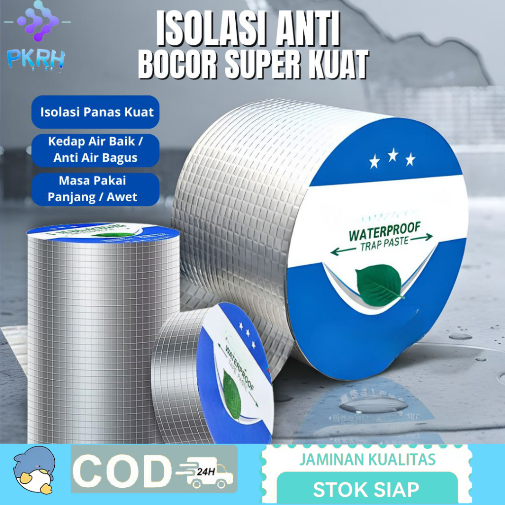 Jual LAKBAN ANTI BOCOR Pita Butil Aluminium Foil Pita Bocor Waterproof ...