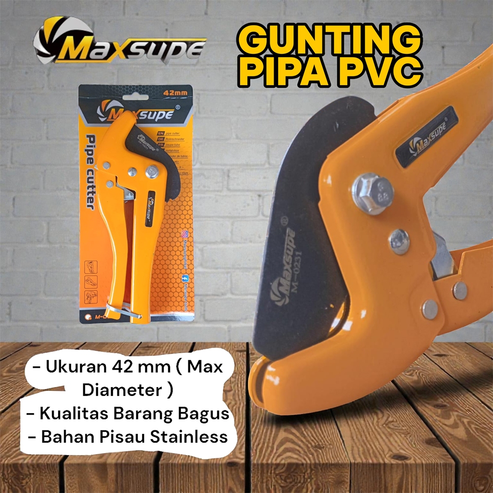 Jual Maxsupe Gunting Pemotong Pipa PVC Tang Potong Pipe Gunting pipa ...