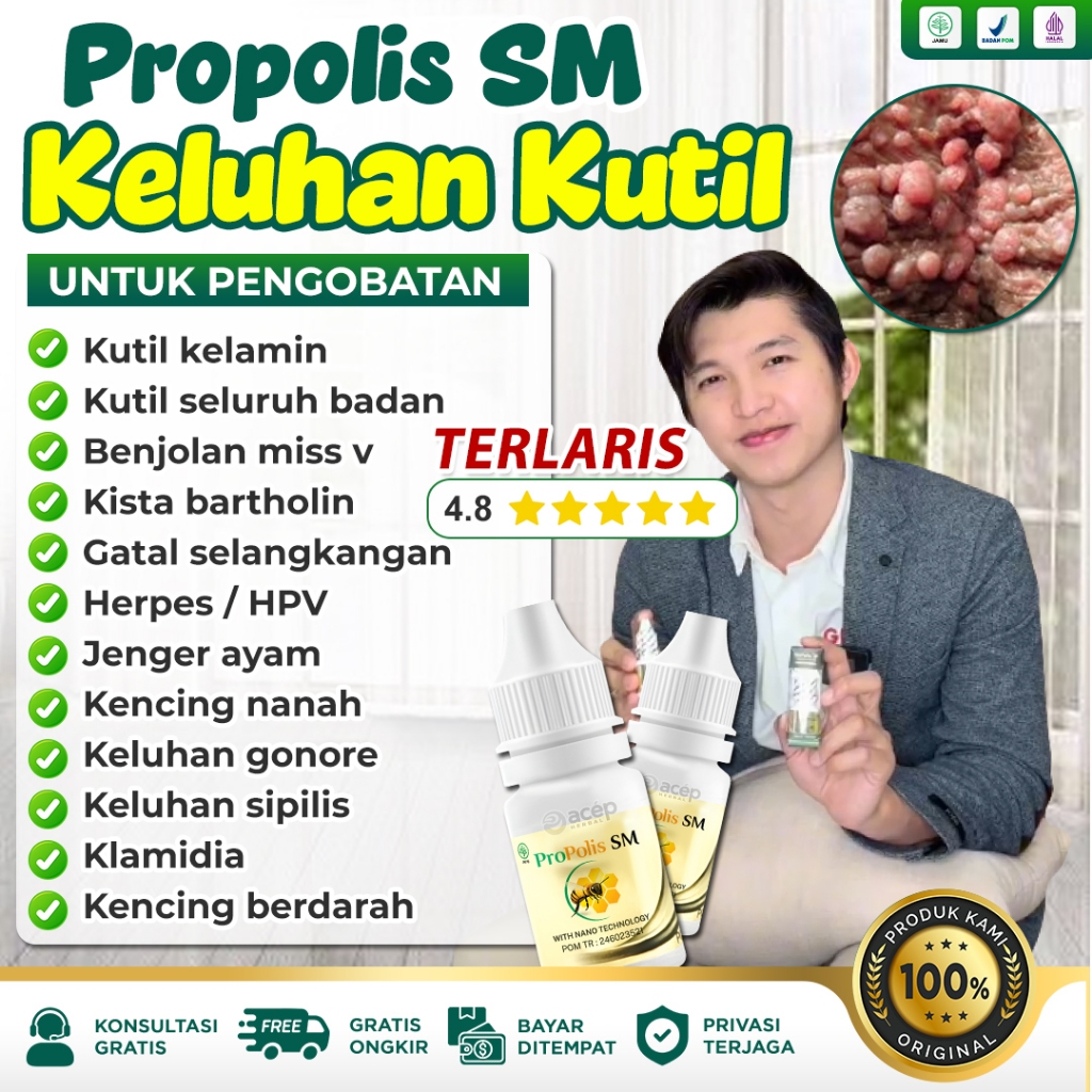 Jual Obat Kutil Kelamin Gatal Propolis Original Gejala HIV Papiloma ...