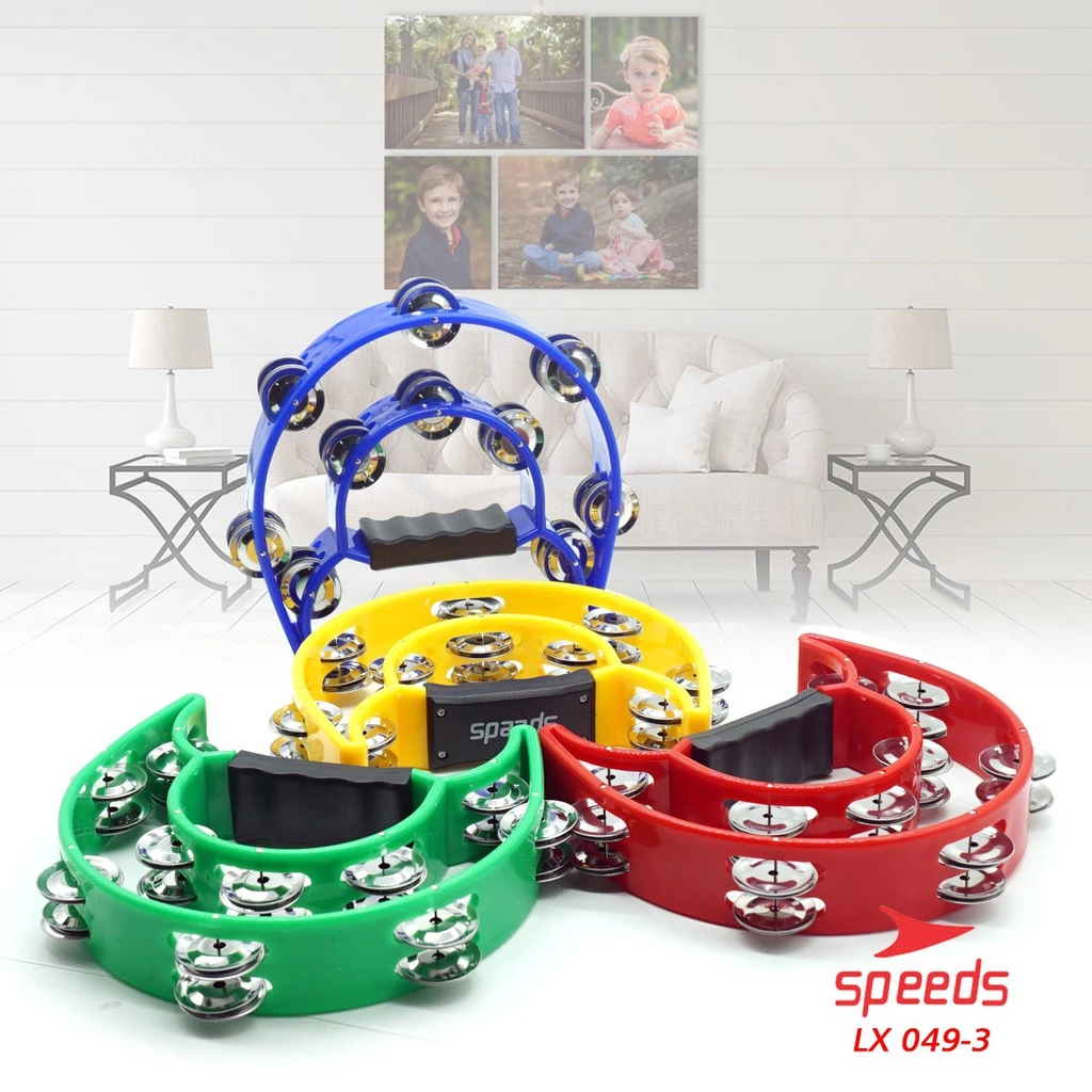 Jual SPEEDS Alat Musik Tamborin Tambourine Double Ring Plastik Kecrekan ...