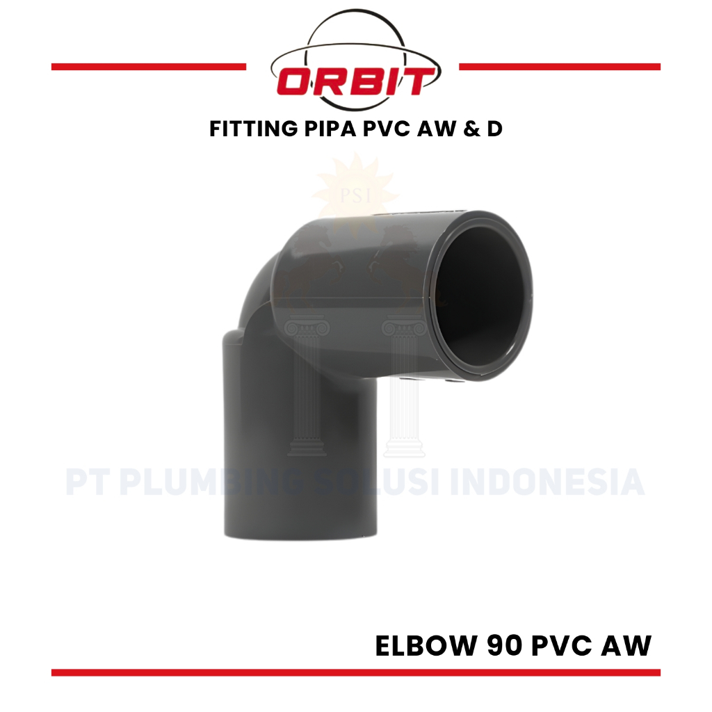Jual Orbit Elbow / Knee PVC AW Fitting Pipa PVC AW 1/2 - 1 Inch ...