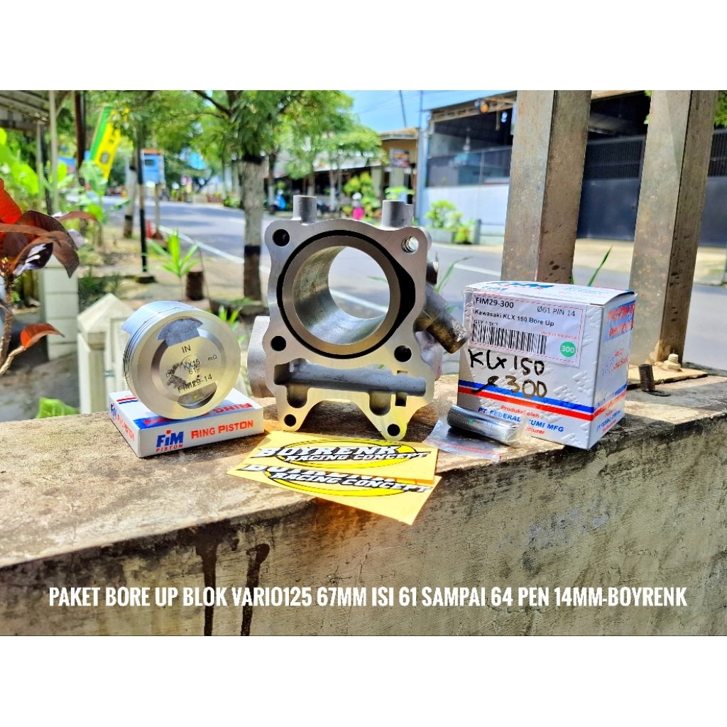 Jual PAKET BORE UP BLOK VARIO125 VARIO150 PISTON 58 | 59 | 60 | 61 | 62 ...