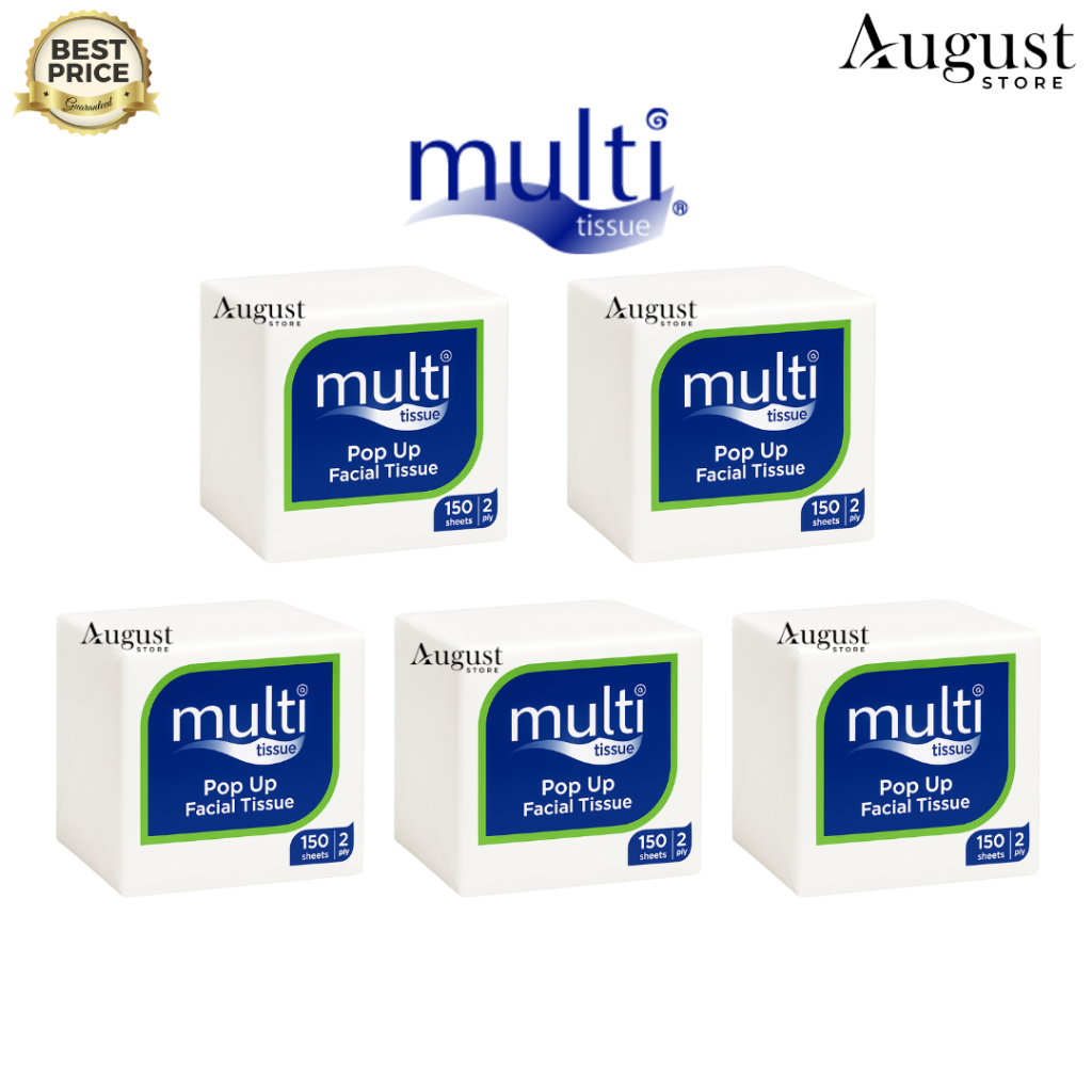 Jual [5 PACK] Tissue Multi Pop Up Isi 150 Sheets / 2 Ply / Tissue ...